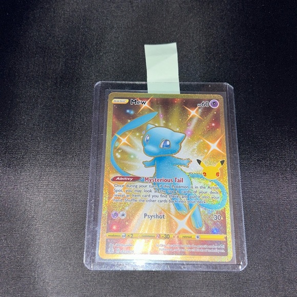 Pokemon | Toys | 25th Anniversary Golden Mew Pokmon Card More Details ...